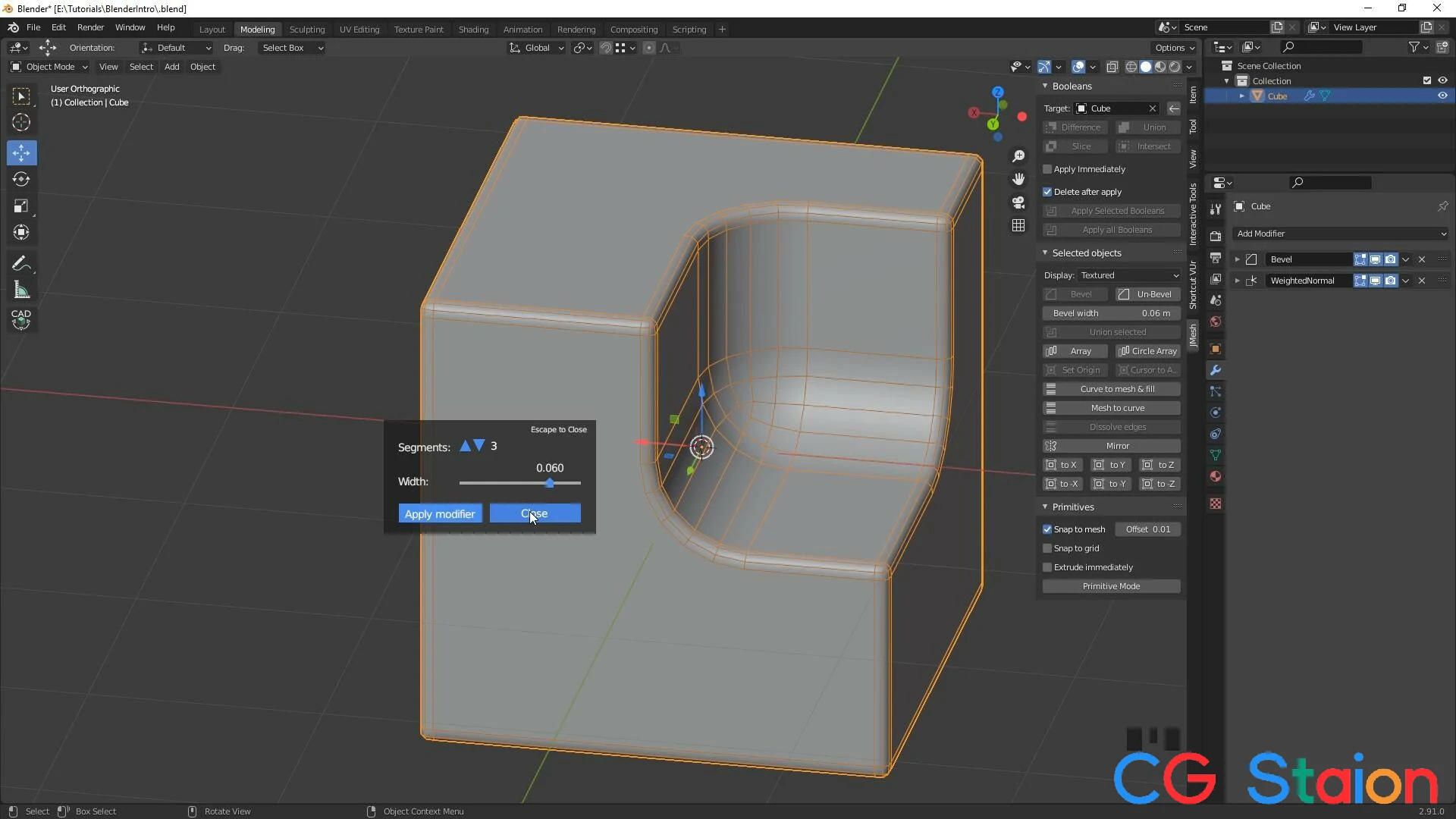 【中英双字】Tim Bergholz 的 Blender 初学者＆震撼弹模型教程 - CG Staion