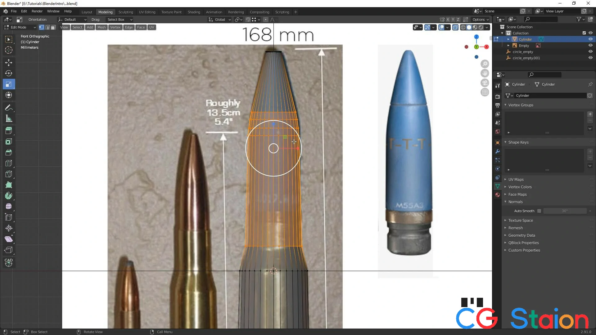 【中英双字】Tim Bergholz 的 Blender 初学者＆震撼弹模型教程 - CG Staion