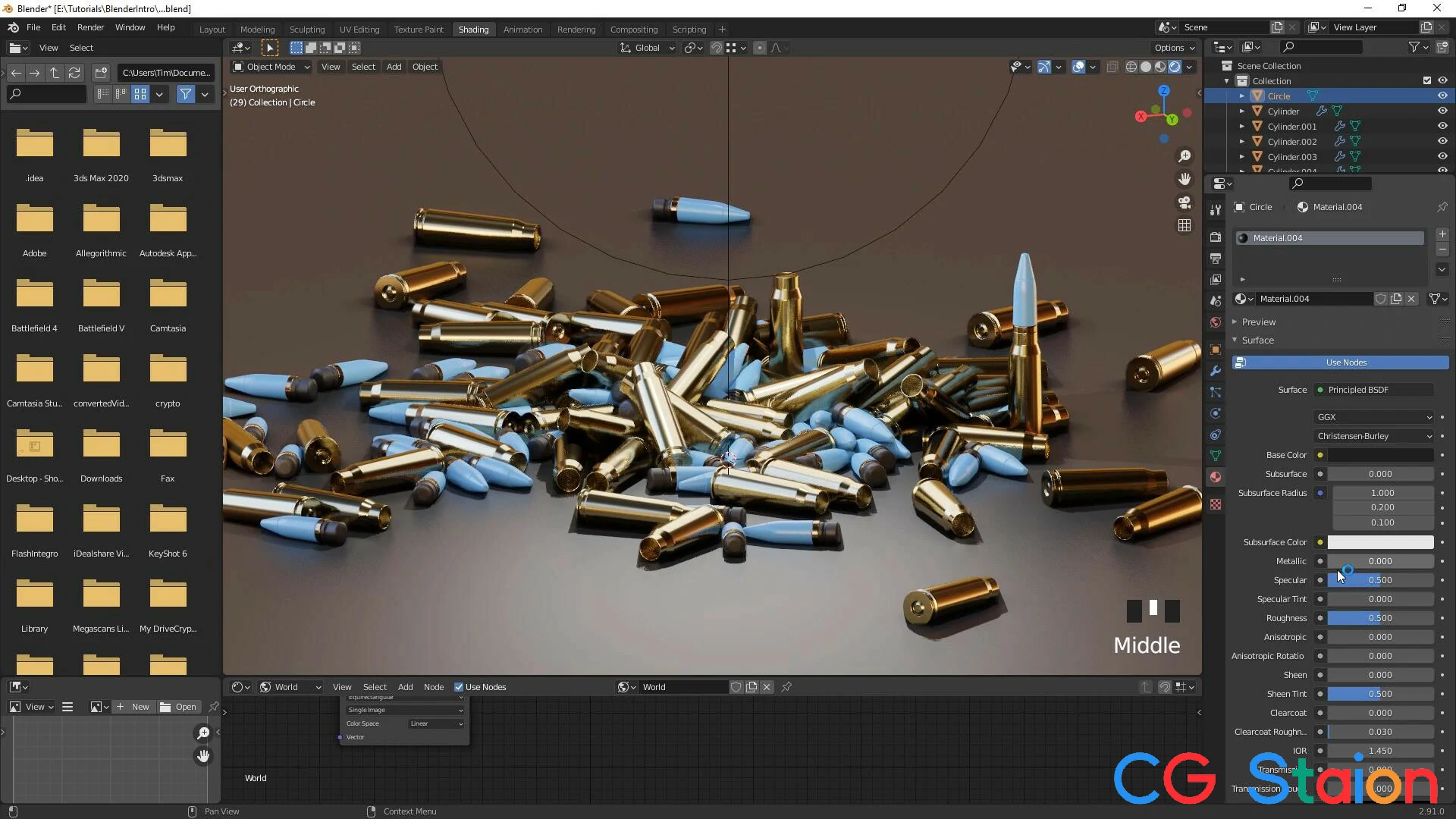 【中英双字】Tim Bergholz 的 Blender 初学者＆震撼弹模型教程 - CG Staion