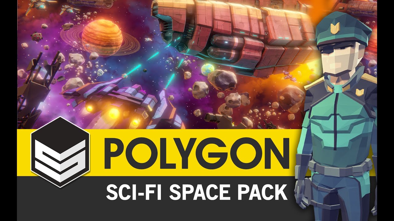 【Unity】【Synty Studios】Sci-Fi Space Pack 低面多边形模组资产 - CG Staion