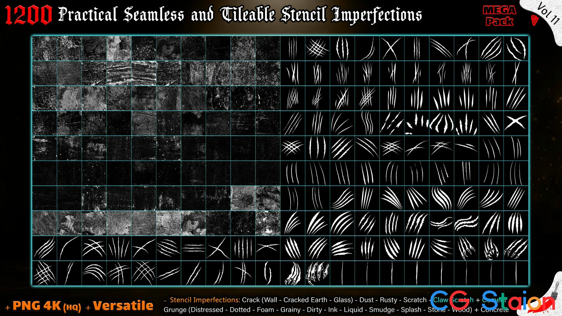 【Alphas】Art Talent Studio 1200 张 Alphas Part 11 - CG Staion