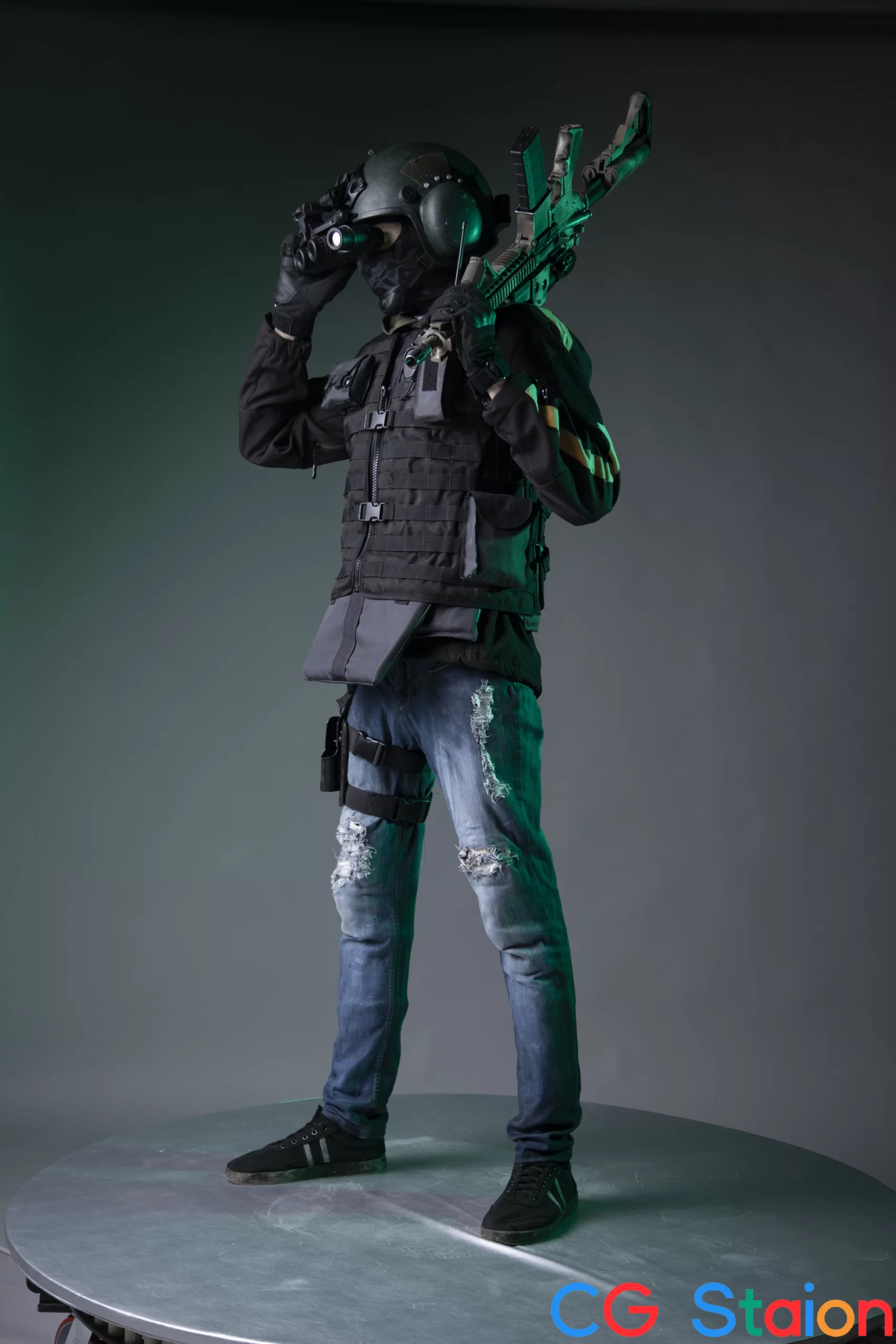 【高清参考图】869张男性单兵装配战术装备姿态动作高清参考图片 - CG Staion